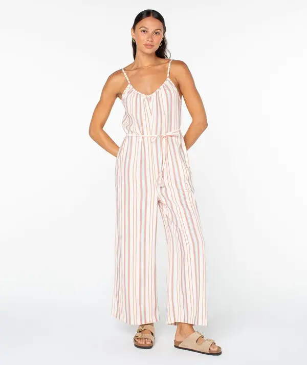 Roxy Gale Jumpsuit - Tigerlily Porto Stripe