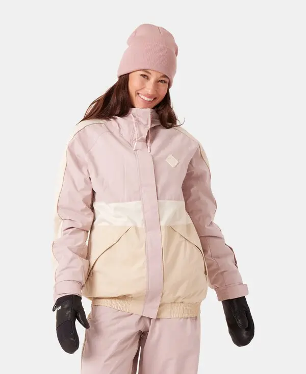 Roxy Highridge Hoody Snow Jacket - Rose Combo