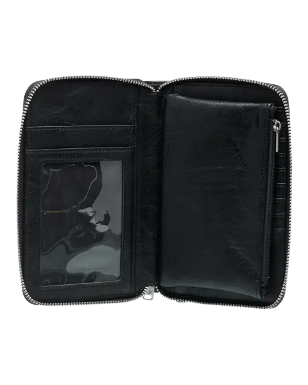 Roxy Back In Brooklyn Zip Around Wallet - Anthracite