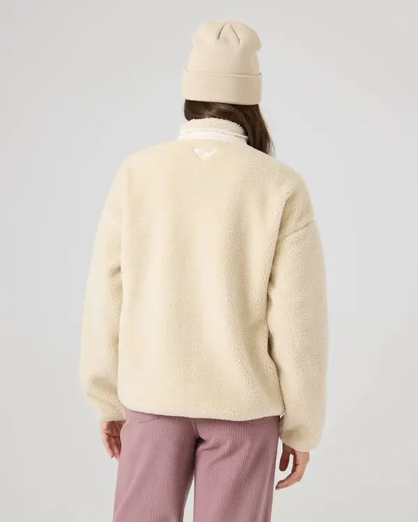 Roxy Axel Bonded Sherpa Jacket - Fog