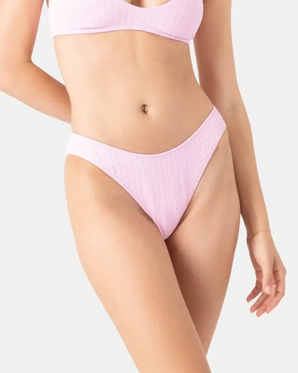 Roxy Haleiwa Scoop Bikini Bottom - Lilac Sachet