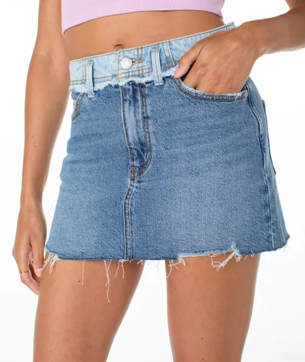 Roxy Sereia Denim Mini Skirt