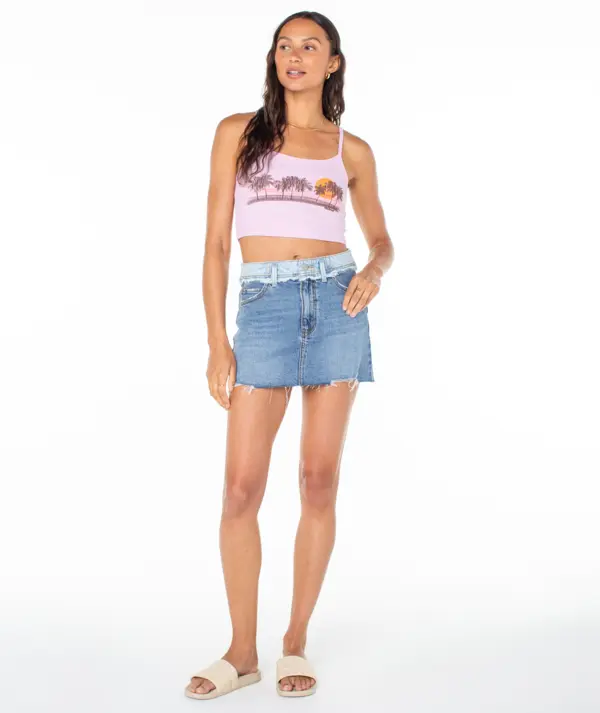 Roxy Sereia Denim Mini Skirt