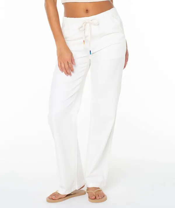 Roxy Twill Pant - Cloud Dancer Solid