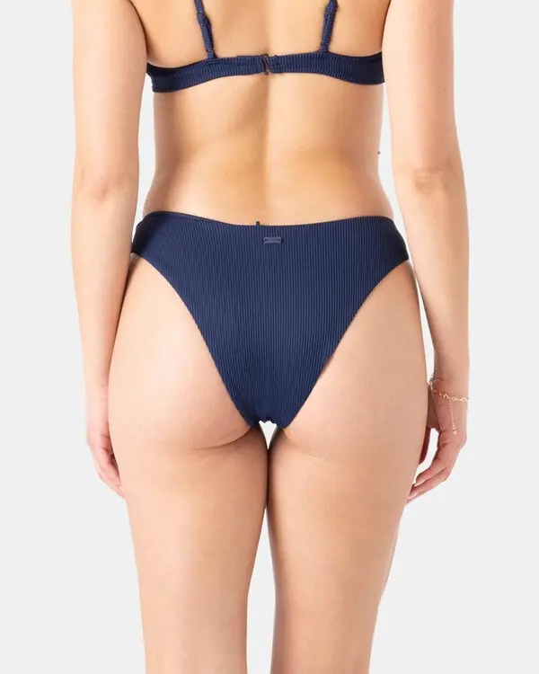 Roxy Rib Love Scoop Cheeky Bikini Bottom - Mood Indigo