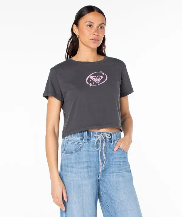 Roxy Saturn Classic Cropped Boxy Tee