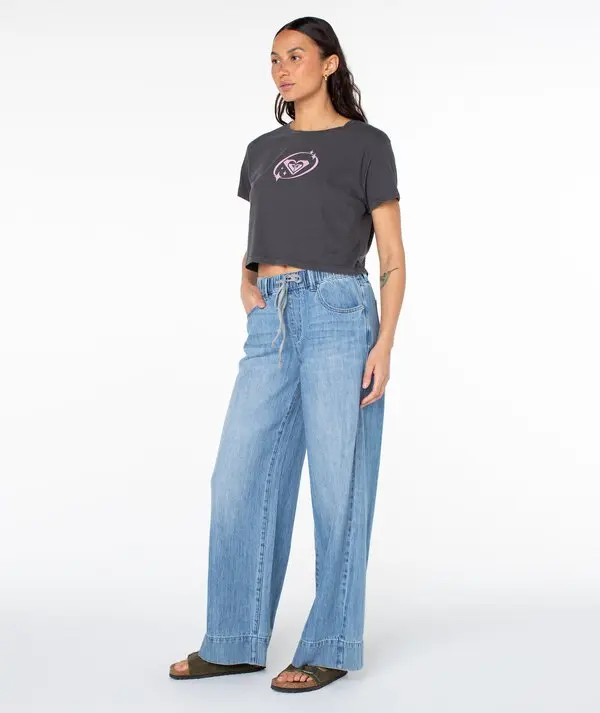 Roxy Saturn Classic Cropped Boxy Tee