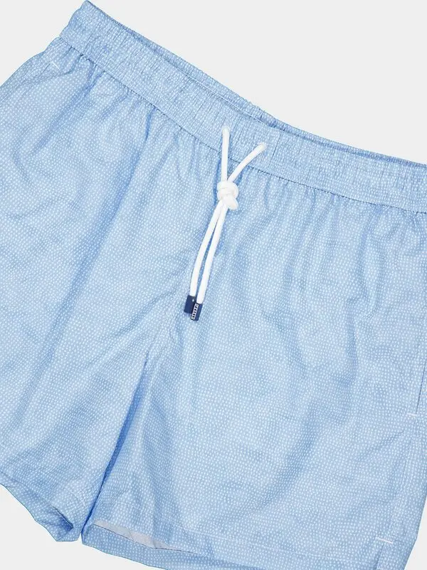 Fedeli Sky Madeira Swim Trunks - Blue