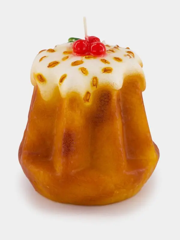 CERERIA INTRONA Large Decorated Pandoro Wax Candle
