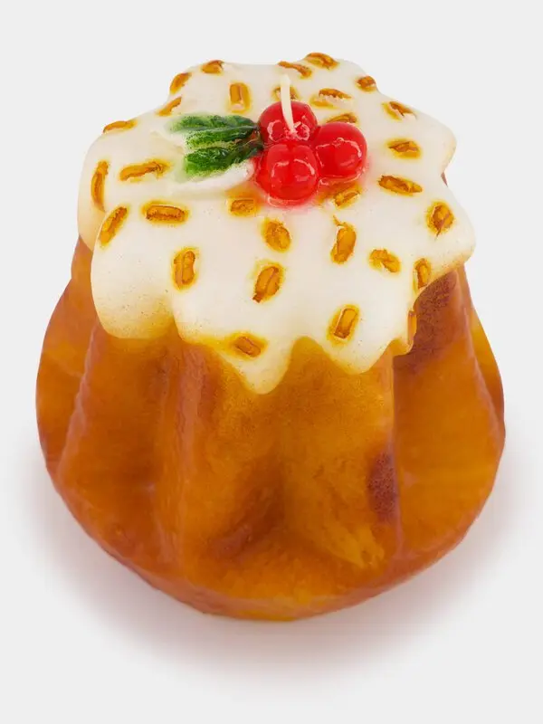 CERERIA INTRONA Large Decorated Pandoro Wax Candle