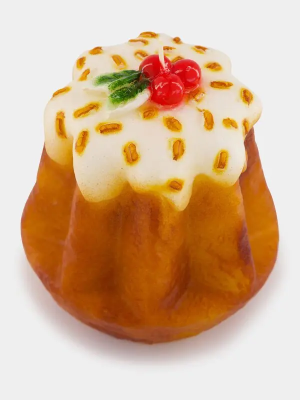 CERERIA INTRONA Large Decorated Pandoro Wax Candle