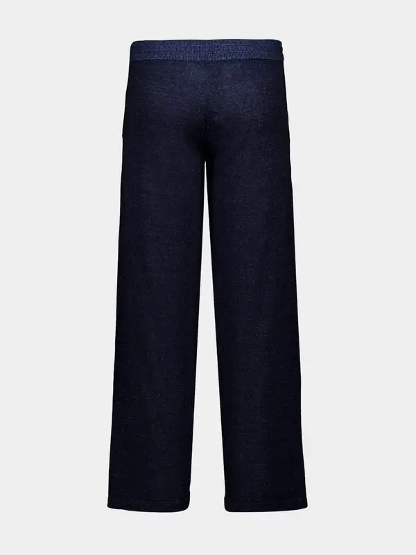 PIACENZA CASHMERE 1733 Silk And Linen Wide-leg Trousers