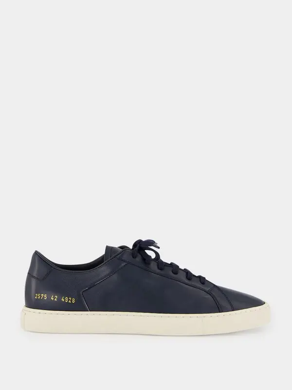 COMMON PROJECTS Achilles Slim Leather Sneakers - Blue