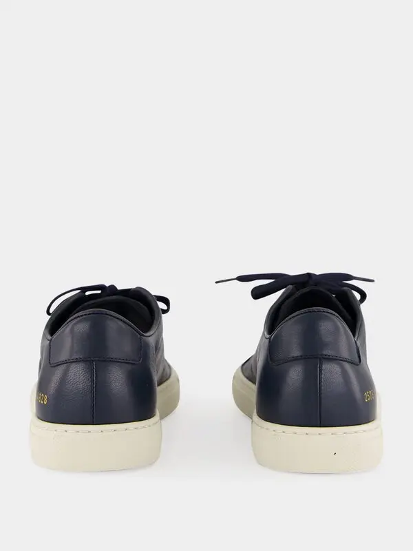 COMMON PROJECTS Achilles Slim Leather Sneakers - Blue