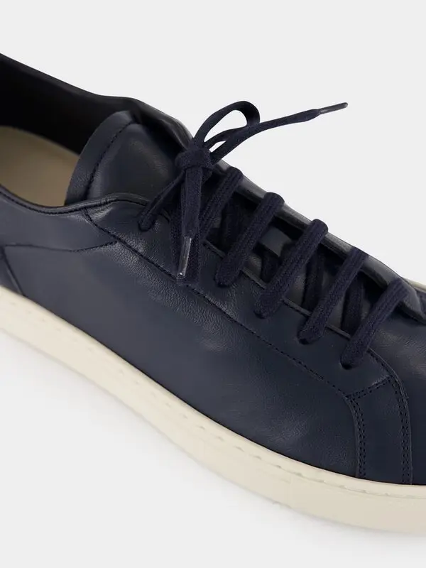 COMMON PROJECTS Achilles Slim Leather Sneakers - Blue