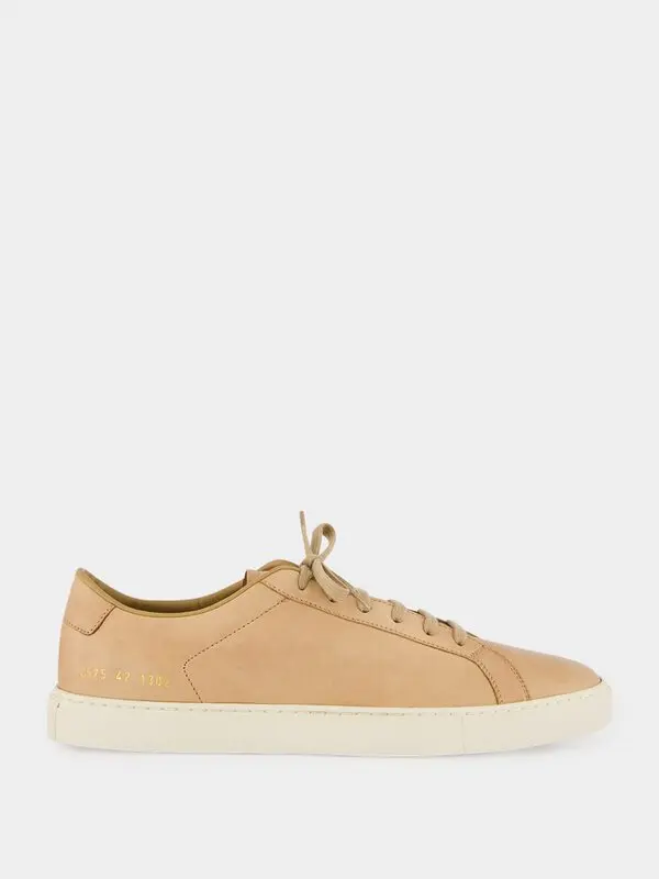 COMMON PROJECTS Achilles Slim Leather Sneakers - Brown