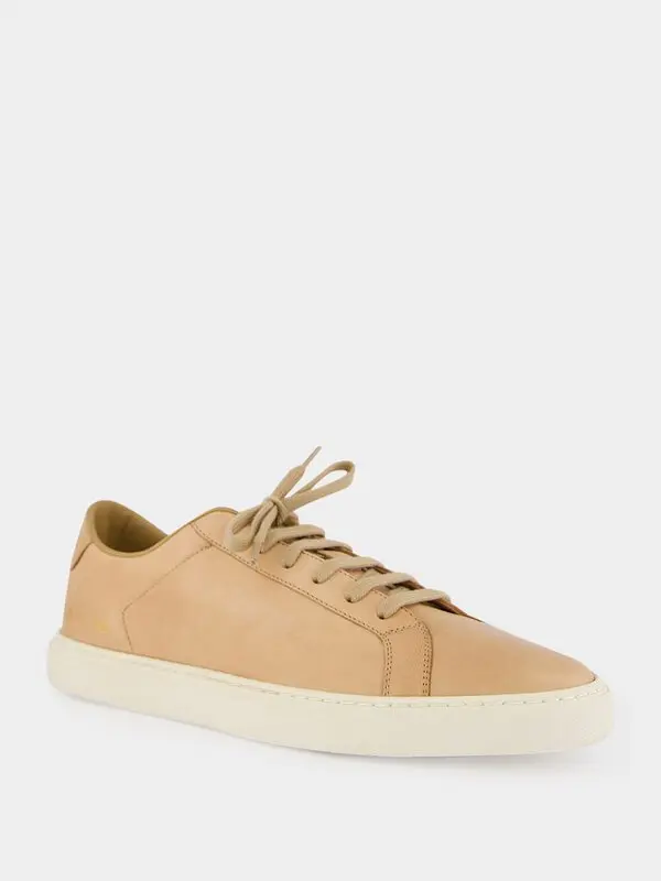 COMMON PROJECTS Achilles Slim Leather Sneakers - Brown