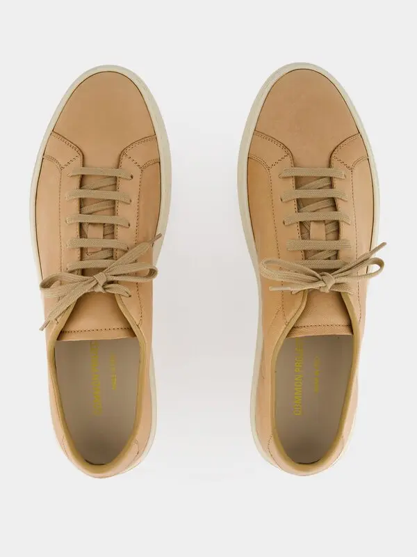 COMMON PROJECTS Achilles Slim Leather Sneakers - Brown
