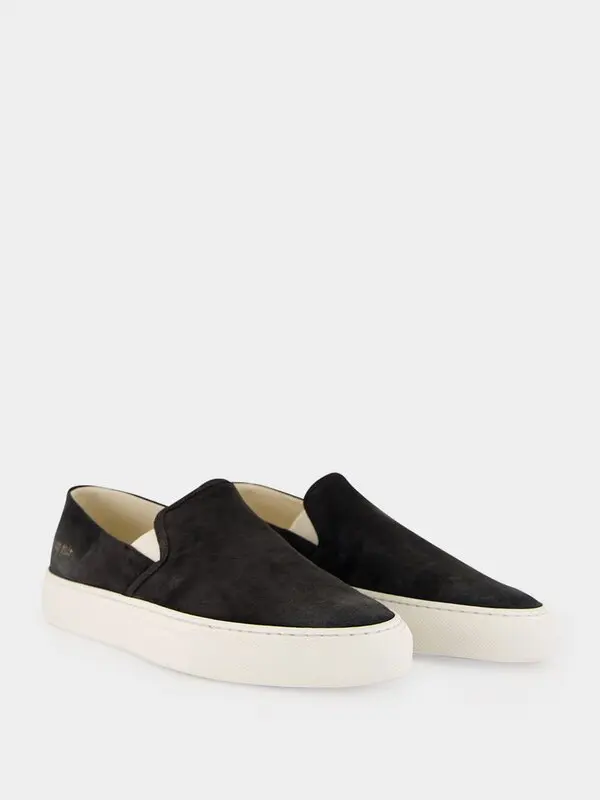 COMMON PROJECTS Minimal Slip-on Sneakers - Black