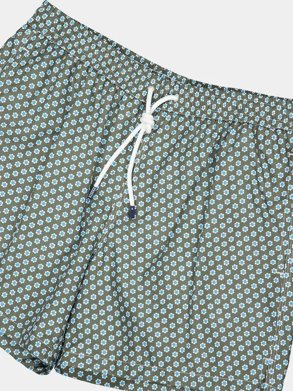 Fedeli Madeira Stars Swim Trunks - Green