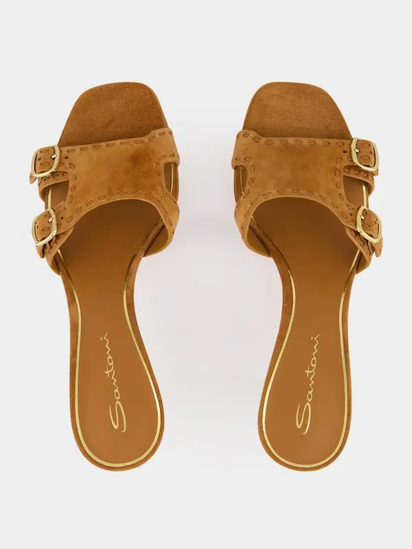Santoni Light Suede Didi Sandals