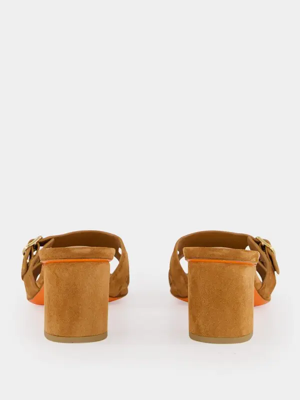 Santoni Light Suede Didi Sandals