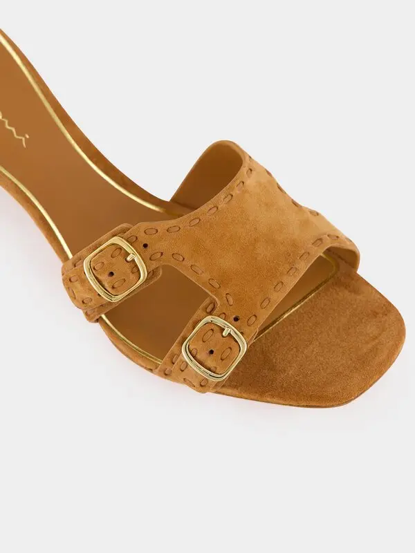 Santoni Light Suede Didi Sandals