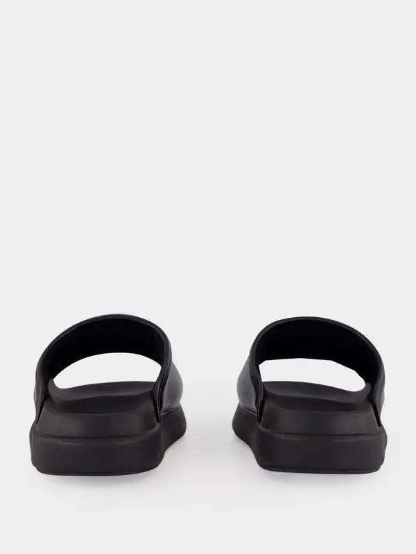 Y3 Logo Leather Slides