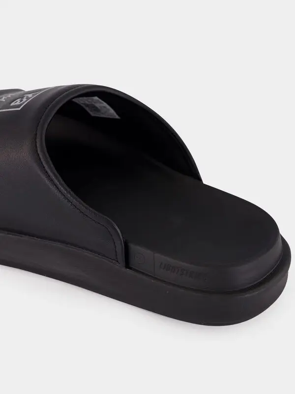 Y3 Logo Leather Slides