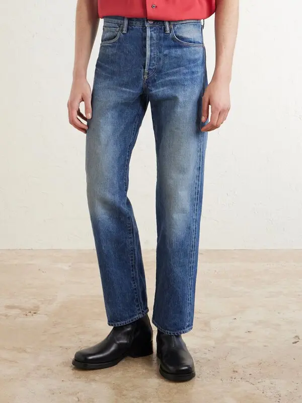 Visvim Social Sculpture 01 Straight-leg Jeans - Blue