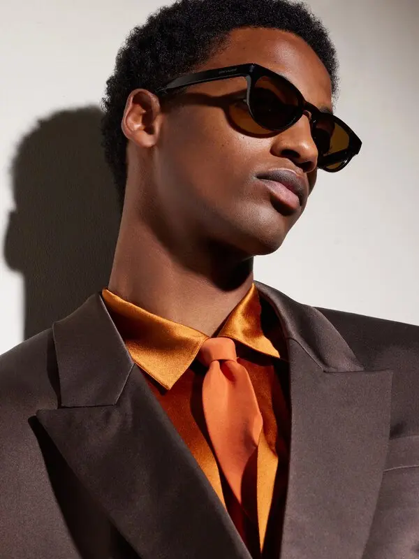 Saint Laurent Rounded-frame Sunglasses