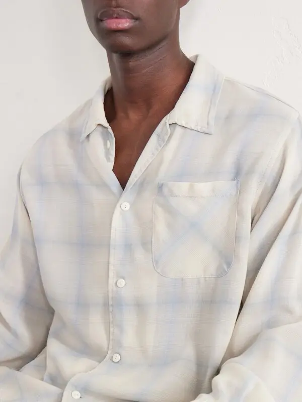 REMI RELIEF Viyella Checked Wool-blend Shirt