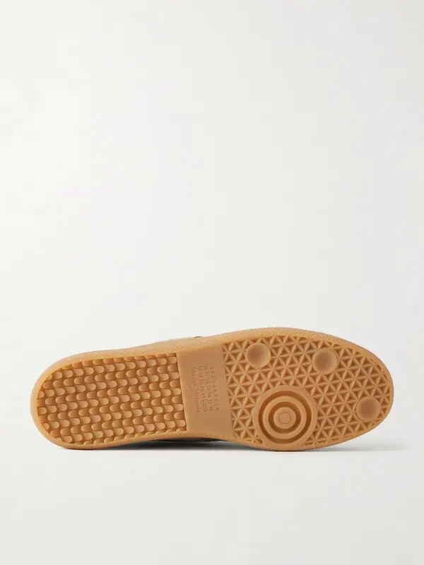 MAISON MARGIELA Replica Leather And Suede Sneakers - Gray