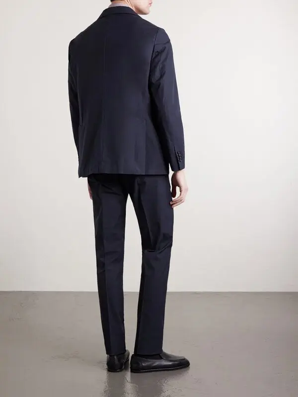 Massimo Alba Catch2 Cotton Suit Jacket - Blue