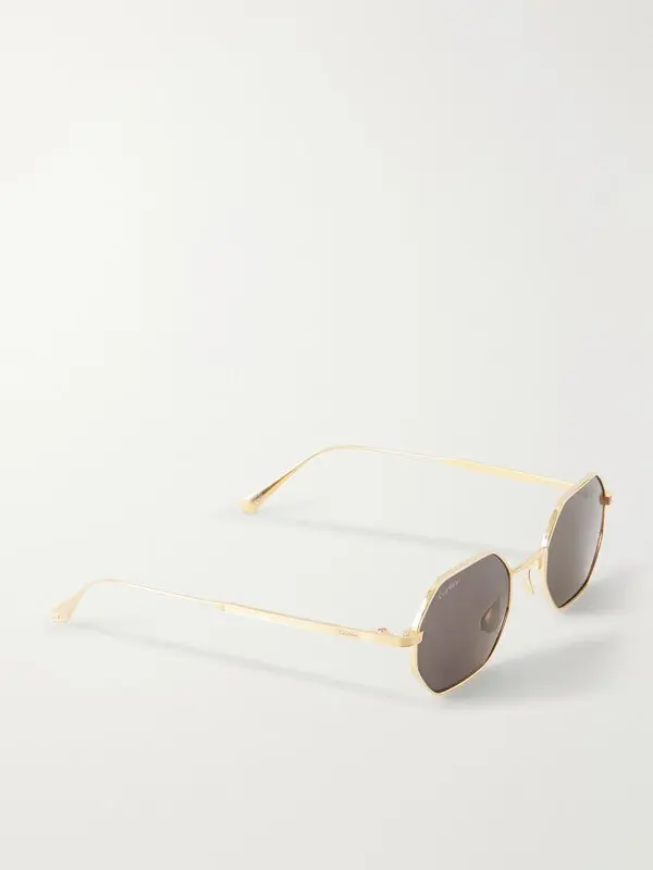 Cartier Rounded-frame Melal Sunglasses