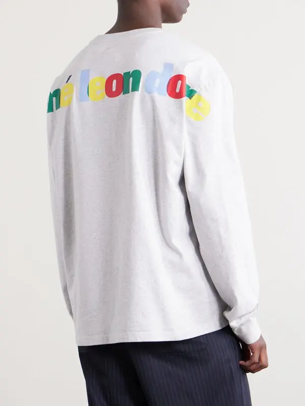 Aimé Leon Dore Dove Logo-print Cotton-jersey Sweater - Gray