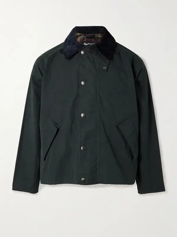 Barbour Transporter Casual Cotton-moleskin Jacket - Blue