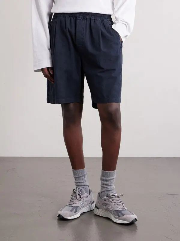 Folk Assembly Linen And Cotton-blend Shorts