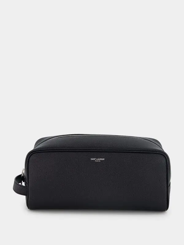 Saint Laurent Top-zip Washbag - Black