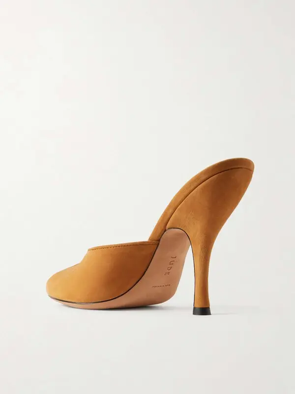 JUDE Date Suede Mules - Tan