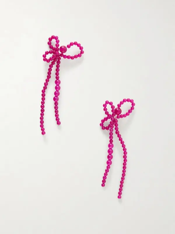 Completedworks Chalcedony Beaded Earrings - Pink