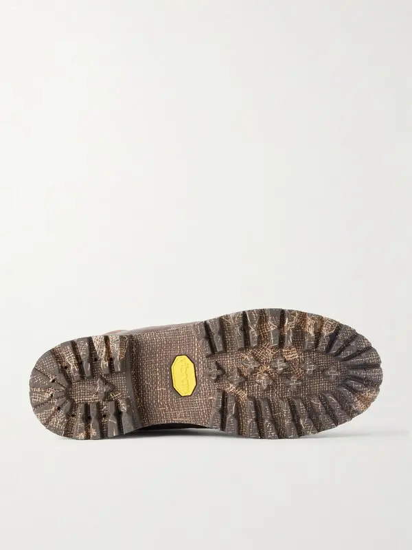 Visvim Whymper Folk Distressed Leather Boots - Brown