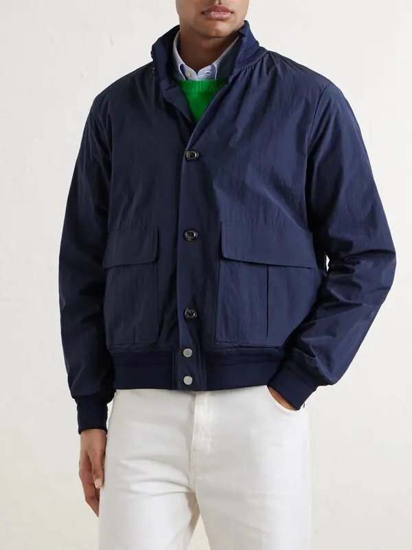 VALSTAR Valstarino Shell Bomber Jacket - Blue