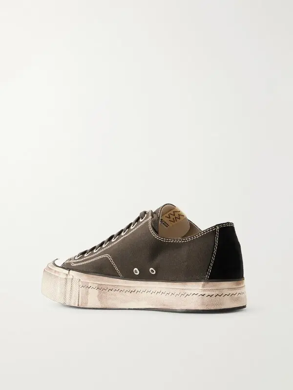 Visvim Skagway Canvas Sneakers - Black