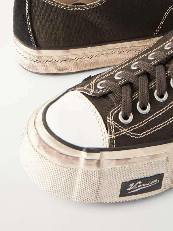 Visvim Skagway Canvas Sneakers - Black