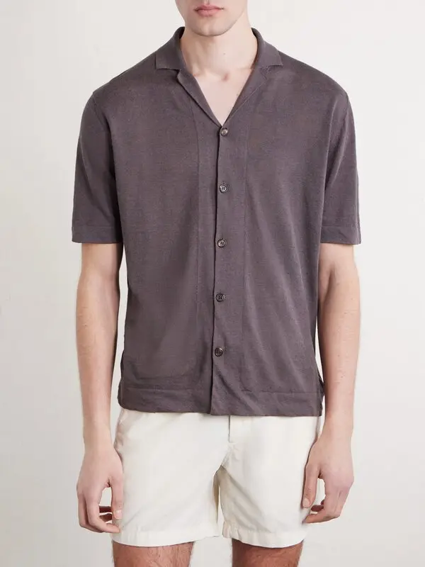 SLOWEAR Zanone Icelino Polo Shirt - Brown