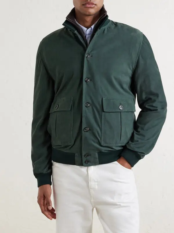 VALSTAR Valstarino Suede Jacket - Green