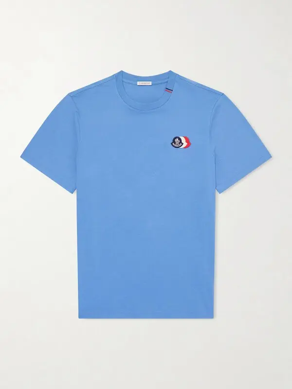 Moncler Logo-appliquéd Cotton-jersey T-shirt