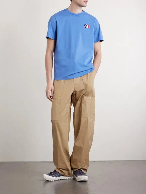 Moncler Logo-appliquéd Cotton-jersey T-shirt