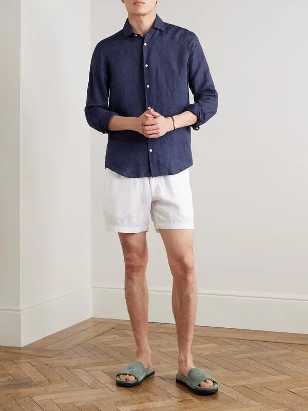 Frescobol Carioca Antonio Linen Shirt